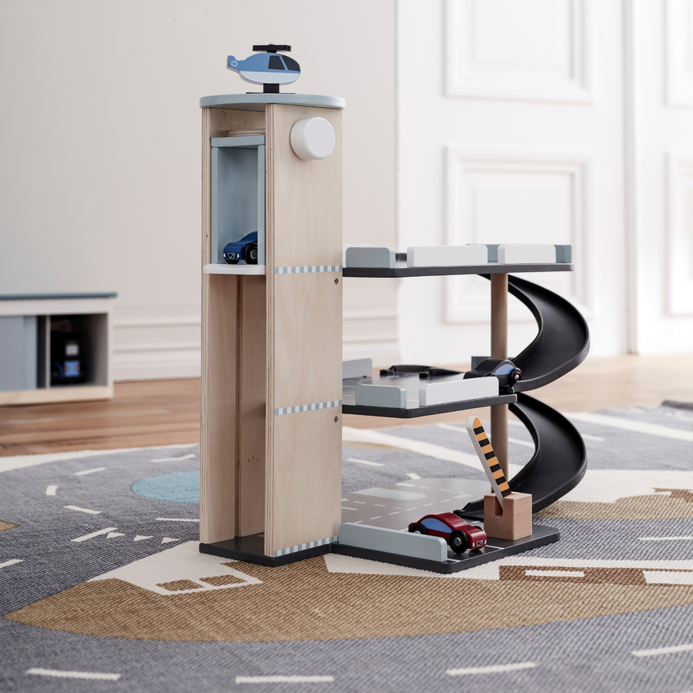 Kids Concept Wooden Toy Garage | Scandiborn