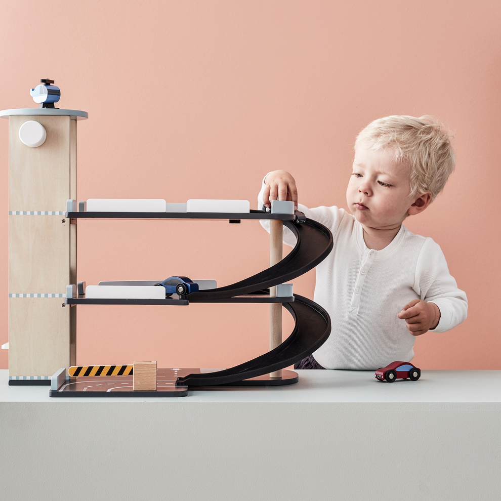 Kids Concept Wooden Toy Garage | Scandiborn