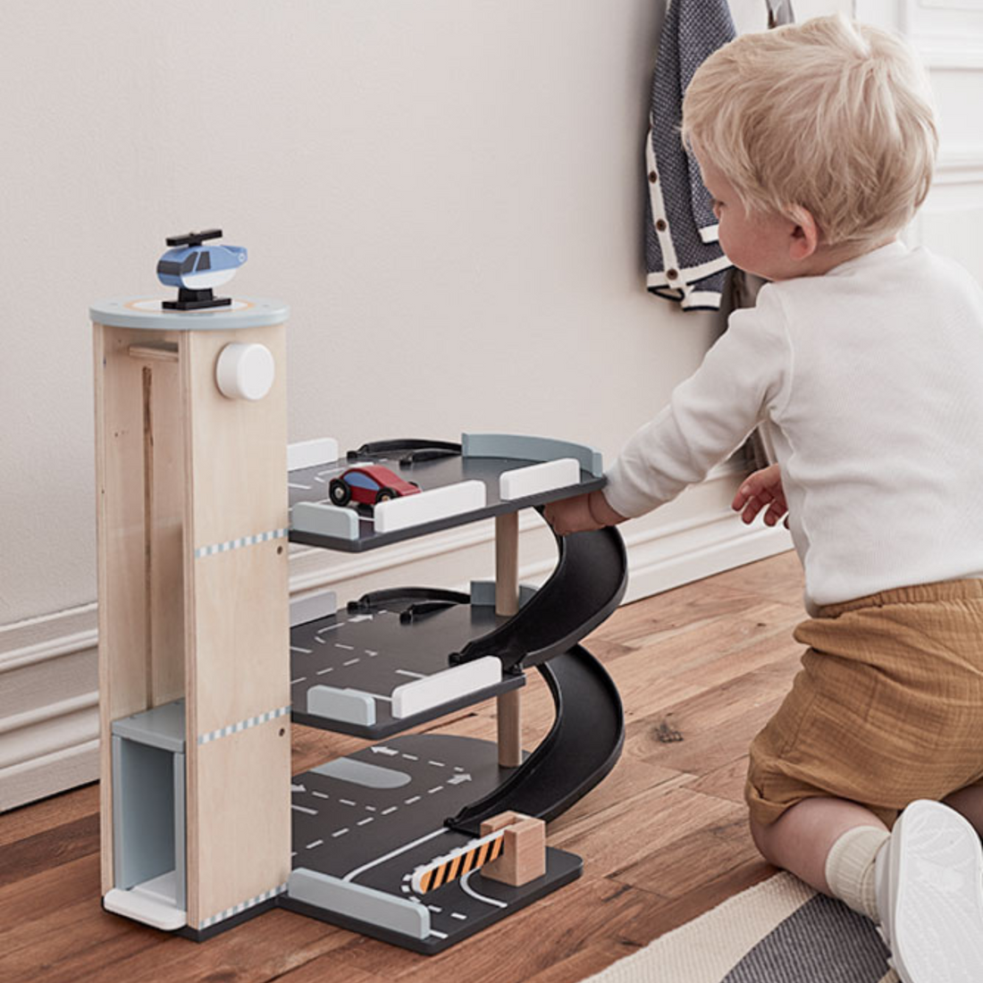 Kids Concept Wooden Toy Garage | Scandiborn