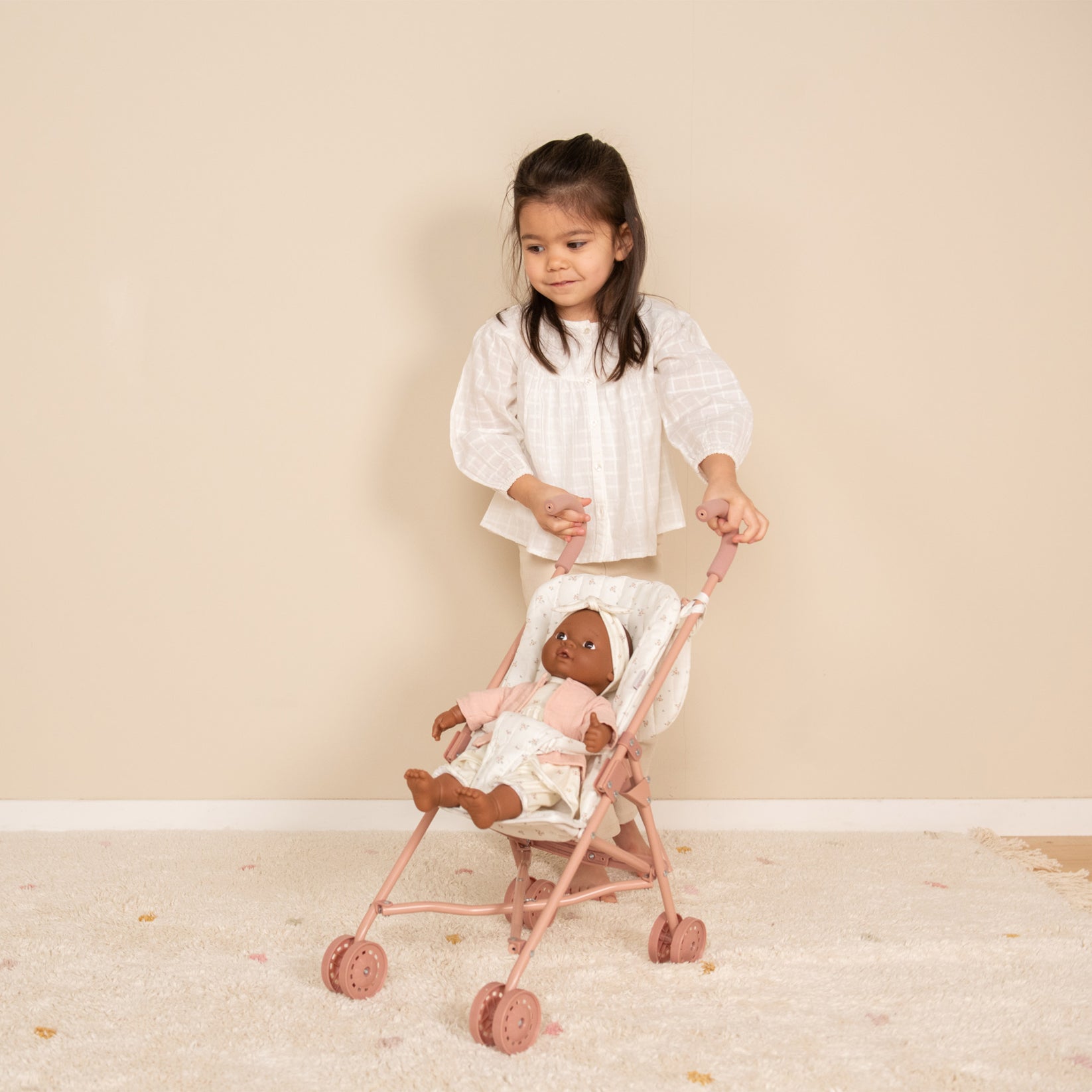 Little Dutch Metal Doll Stroller | Doll Pushchair | Scandiborn