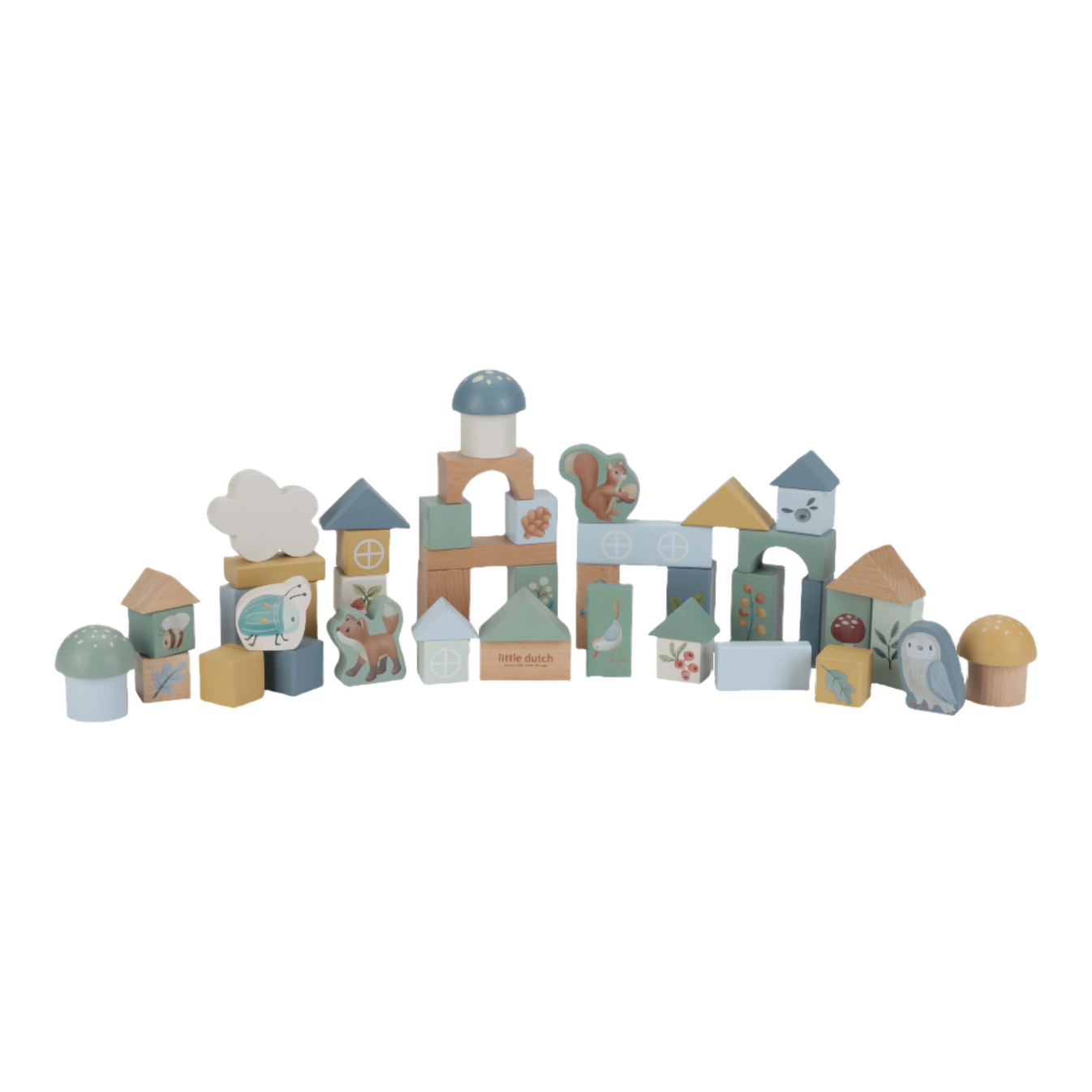 Little Dutch Wooden Building Blocks - Forest Friends – Scandiborn
