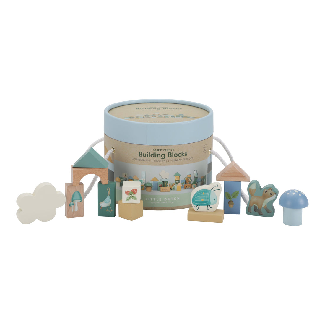 Little Dutch Wooden Building Blocks - Forest Friends – Scandiborn