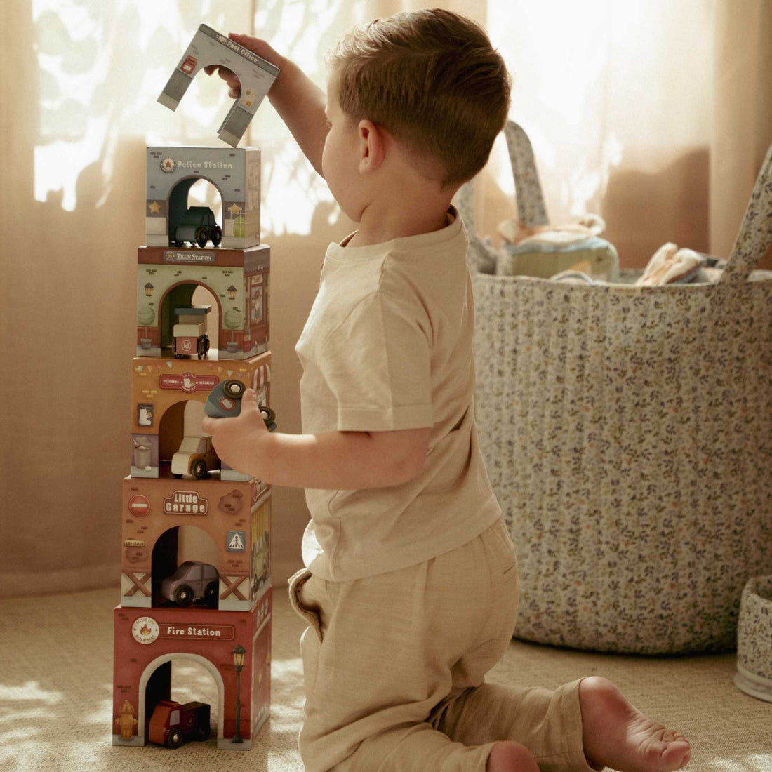 Little Dutch Stacking Blocks With Cars | Scandiborn