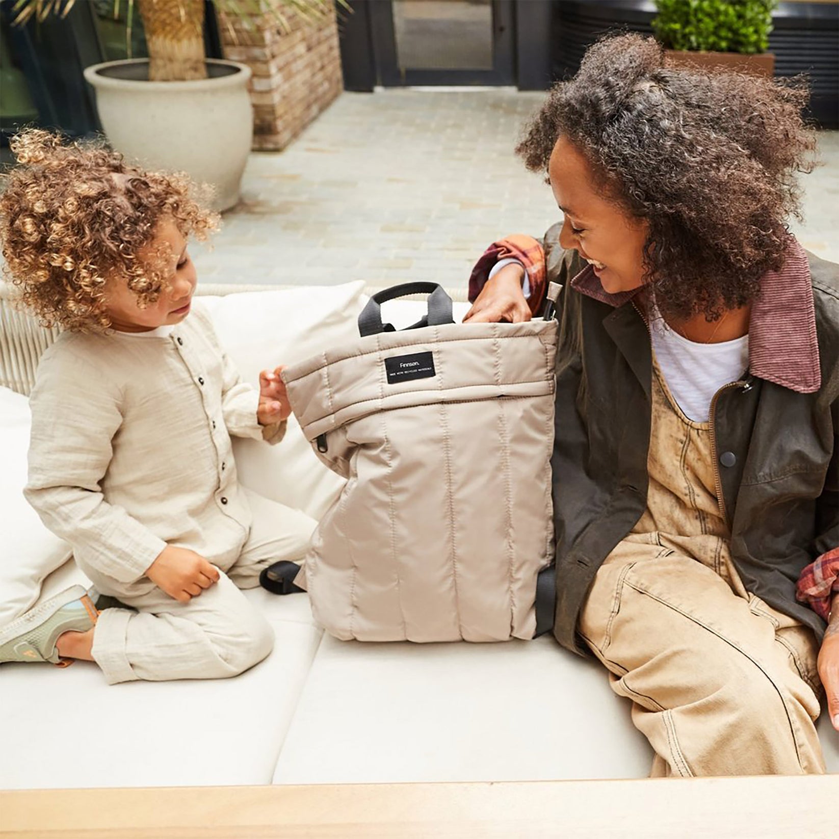 Finnson Rae Eco Changing Backpack - Taupe – Scandiborn