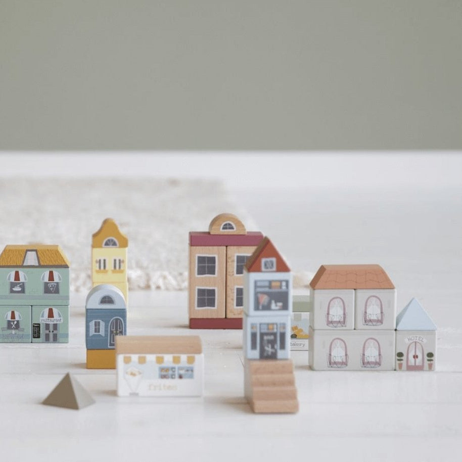 Little Dutch City Building Blocks | Wooden Toys – Scandiborn