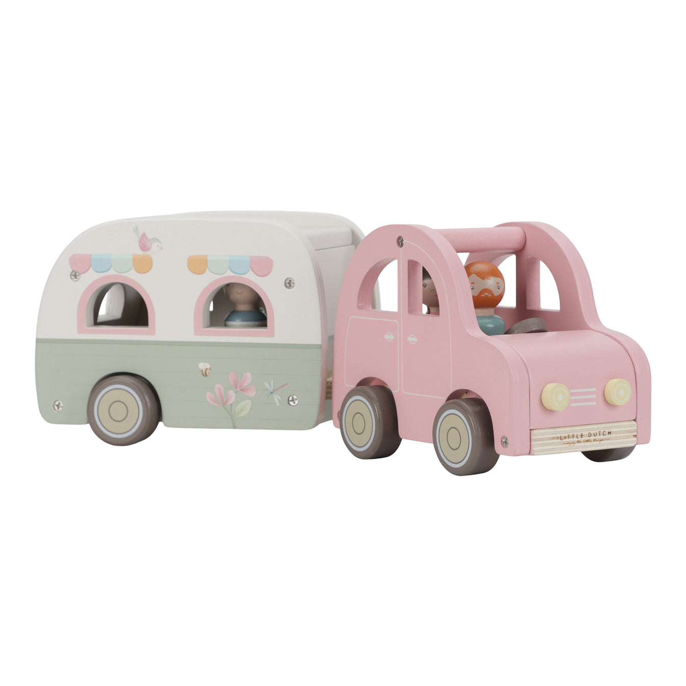 Little Dutch Wooden Toy Car & Caravan – Scandiborn