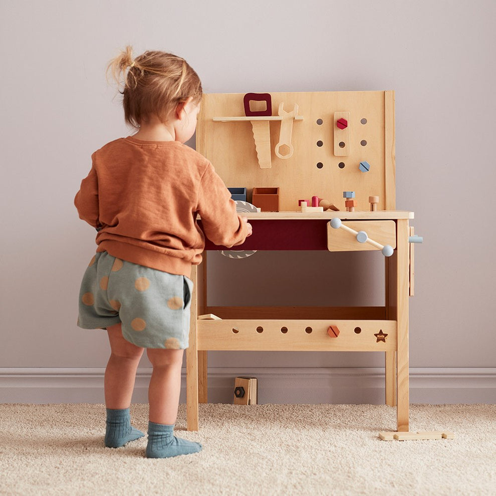 Kids Concept Wooden Tool Bench | Scandiborn