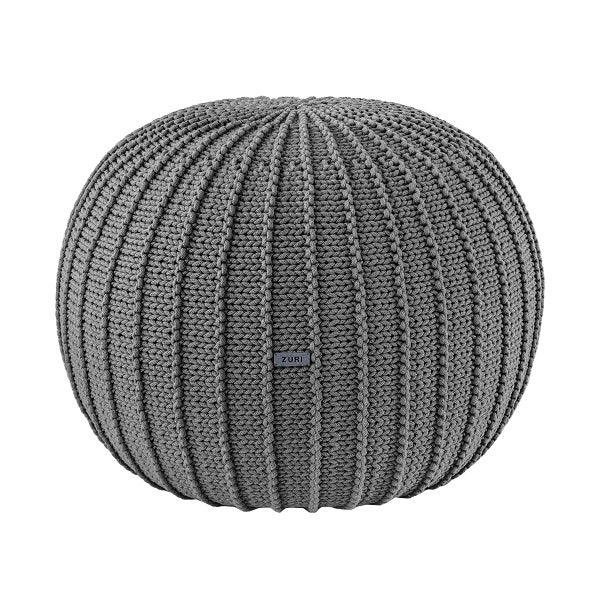 Black knitted pouffe store
